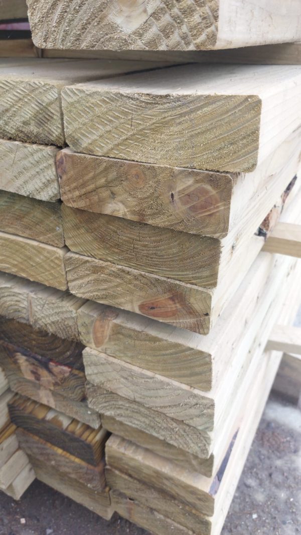 Tanalised Timber 6″ x 2″ (150 x 44mm) 3m length – fencingandfirewoodfactory